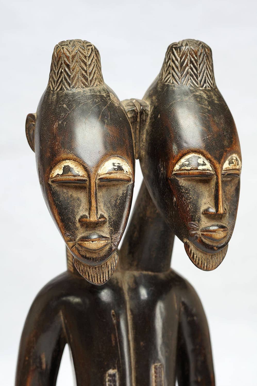 Statue de siamois Colongo de Côte d'Ivoire Africouleur - Africouleur